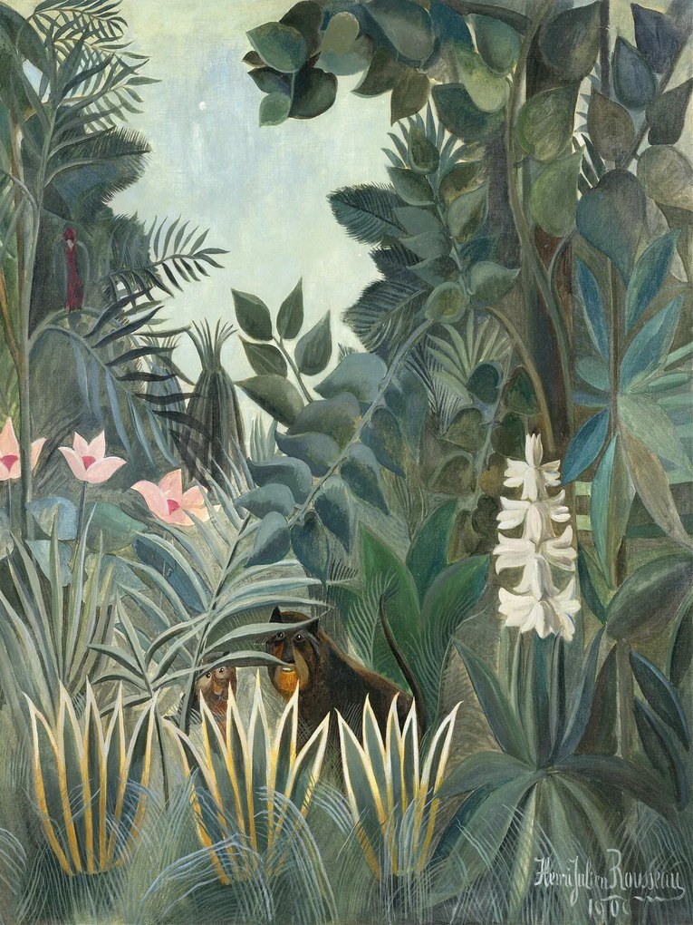 Obrazová reprodukce The Equatorial Jungle - Henri Rousseau, (30 x 40 cm)