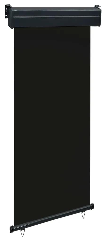 48406 vidaXL Balkonová zástěna 80 x 250 cm černá