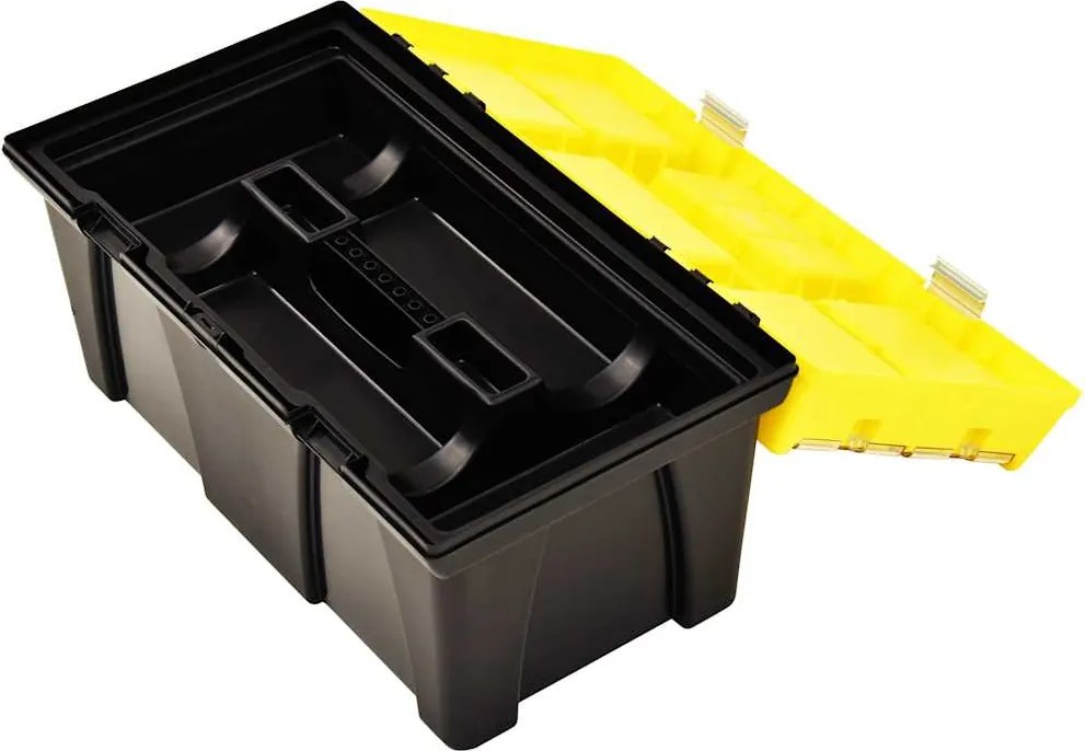 Box na nářadí plast 595 x 337 x 316 mm žlutý 146270
