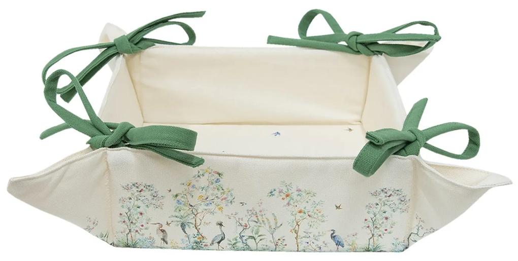 Textilní košíček na pečivo Birds in Paradise - 35*35*8 cm