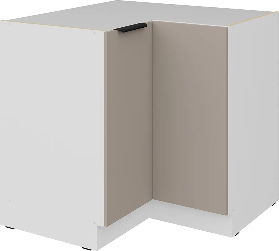 Kuchyňská linka ARIA lb | 270x230 cm | ANTI FINGERPRINT povrch | UNI dvířka | bílá/béžová