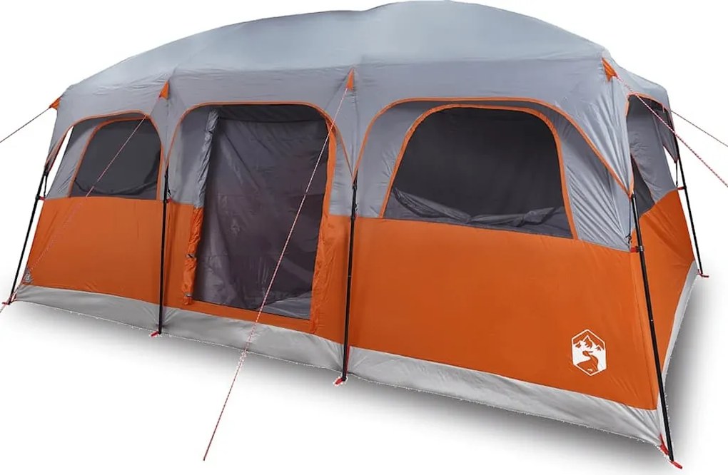 vidaXL Rodinný stan kabinový pro 10 osob nepromokavý [94539] Barva: Zelená