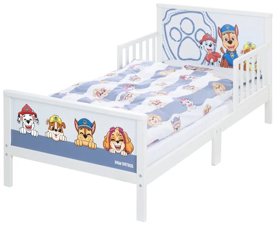Bílo-modrá dětská postel 70x140 cm Paw Patrol – Roba Biano.cz