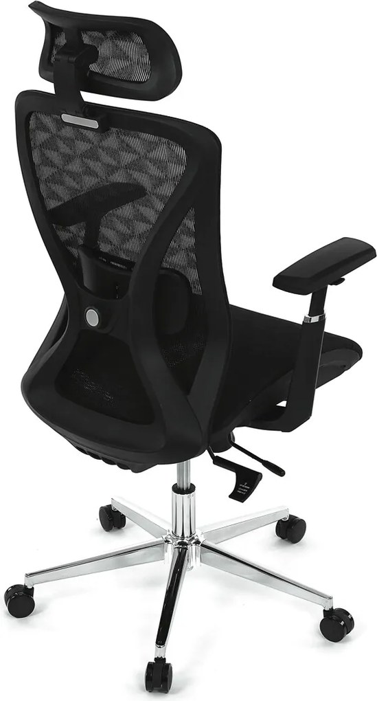 Ergonomická kancelářská židle NILS - černá síťovina