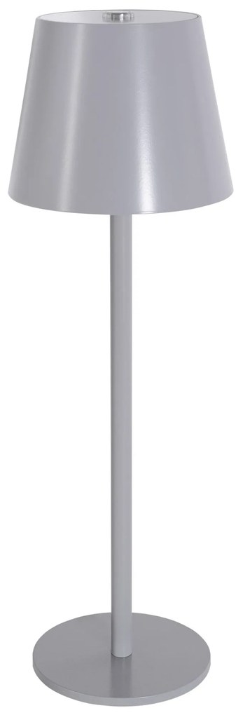 Toolight Toolight, dotyková LED noční stolní lampa 5W, 3 barvy světla, USB napájení, APP1369-T GREY, šedá, OSW-08631