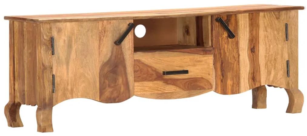 vidaXL TV stolek 115 x 30 x 42 cm masivní sheeshamové dřevo