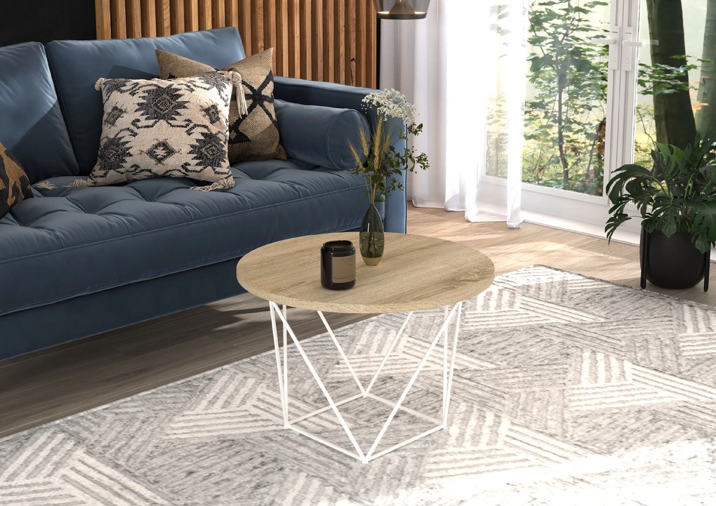 ADRK Furniture Konferenční stolek LIAM CT-LIA-W-S