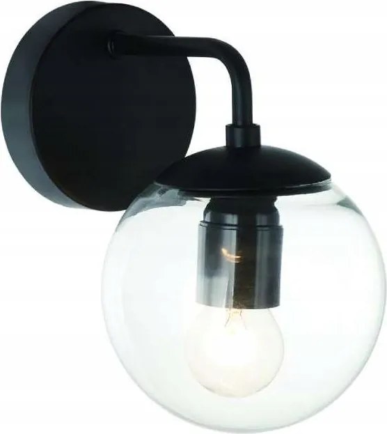 Loftová nástěnná lampa Bao Parette Nero Claro Orlicki Design skleněná Lampa