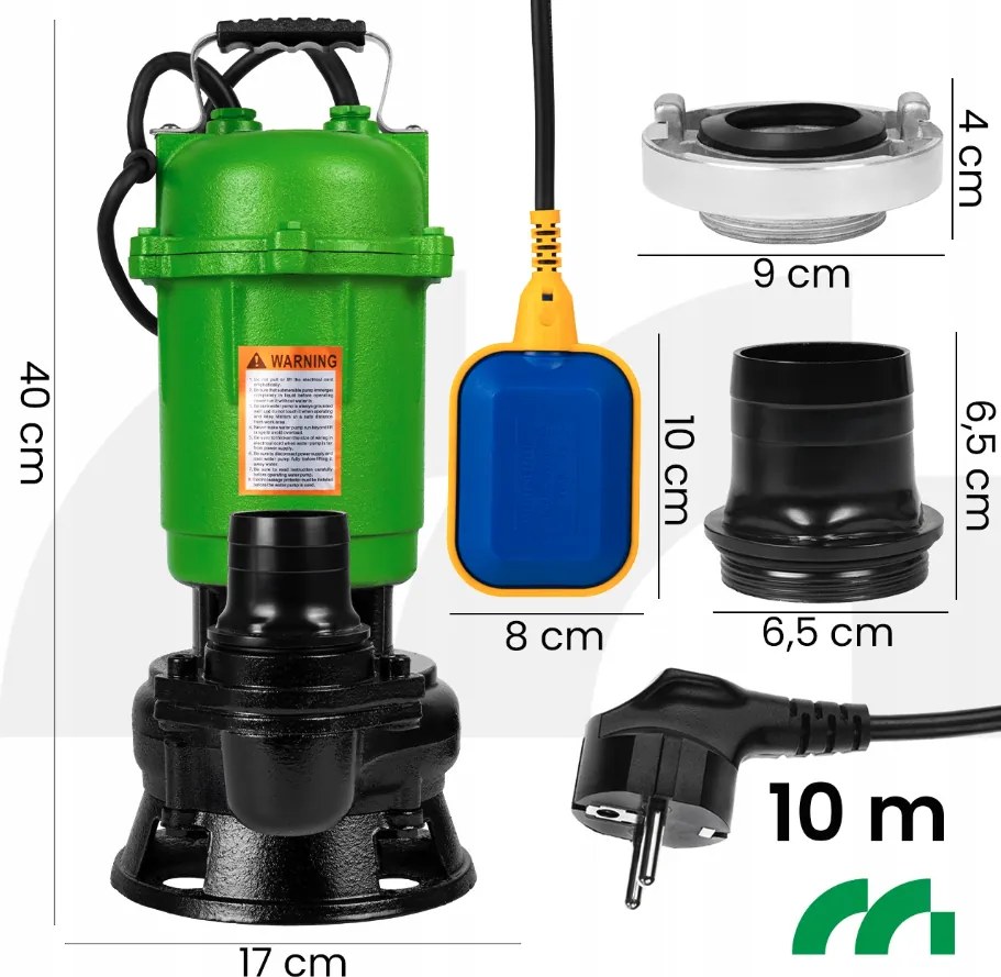 Ponorné kalové čerpadlo s drtičem MalTec MasterPump 570W