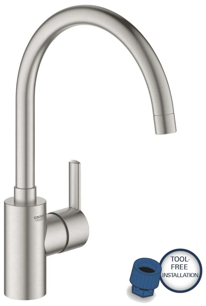 Grohe Feel - Dřezová baterie, supersteel 32670DC2