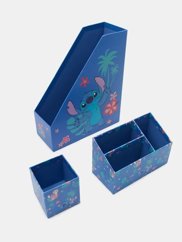 Sinsay - Sada stolních organizérů 3 pack Stitch - námořnická modrá