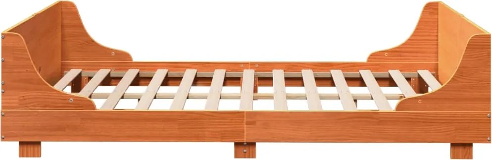 Postel bez matrace voskově hnědá 150 x 200 cm masivní borovice 3302281