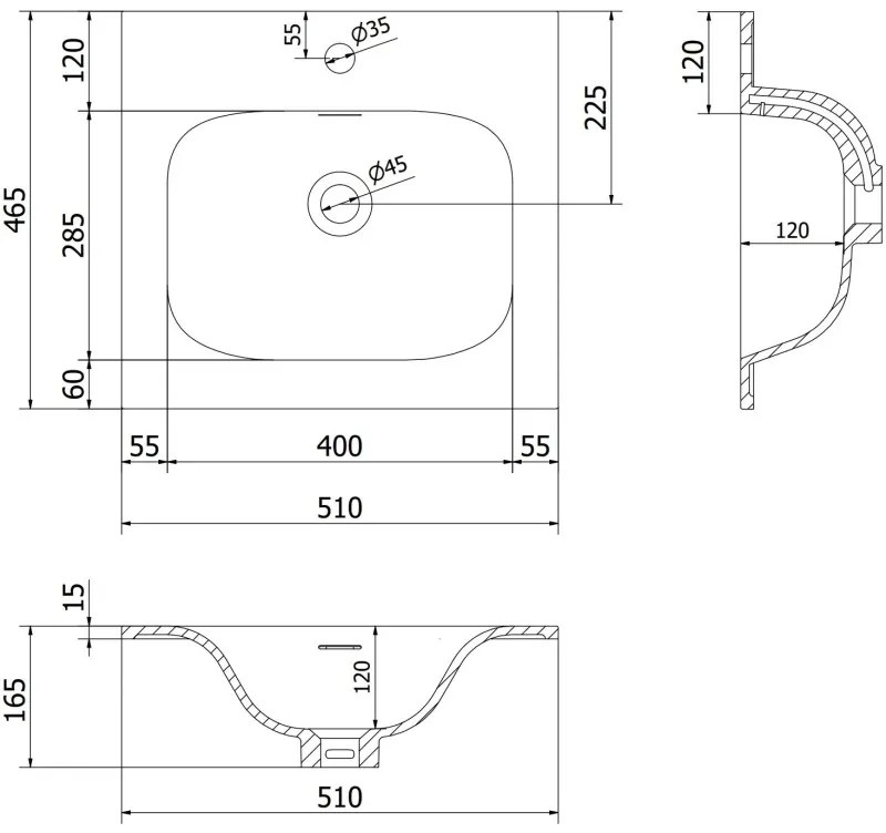 Mexen Orio, koupelnová skříňka 50 cm s umyvadlem Vela, 1 zásuvka, bílá lesklá, 91A10-05023-1-BF00-W23M00