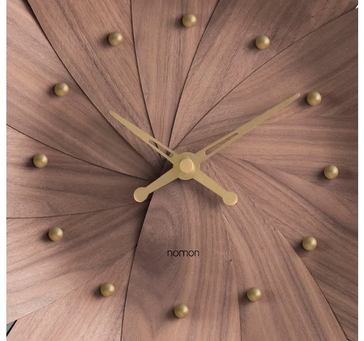 Designové nástěnné hodiny Nomon Ciclo CING walnut 55cm