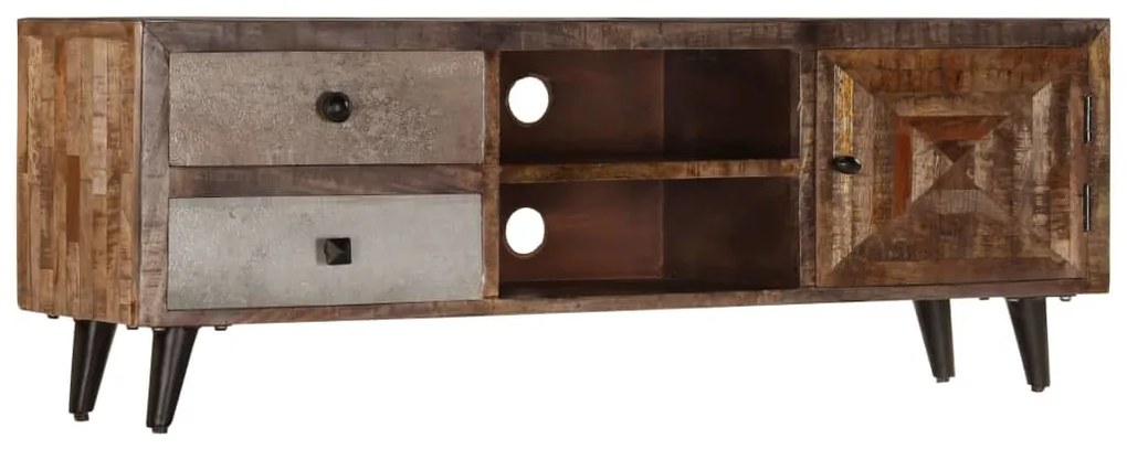 TV stolek 118 x 30 x 40 cm masivní mangovníkové dřevo 247330