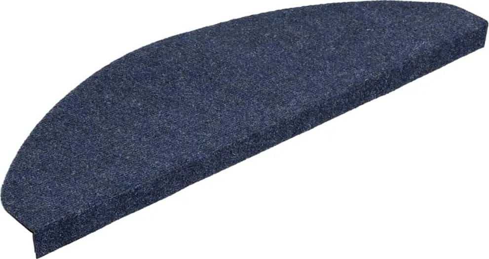Samolepicí nášlapy na schody 15 ks 65x22,5x3,5 cm modré 136399