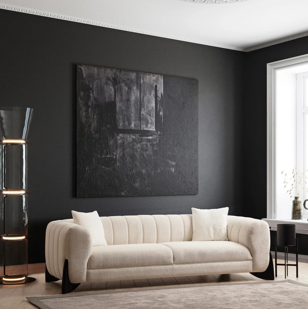 Hanah Home Třímístná pohovka SANDREO bílá 248 cm
