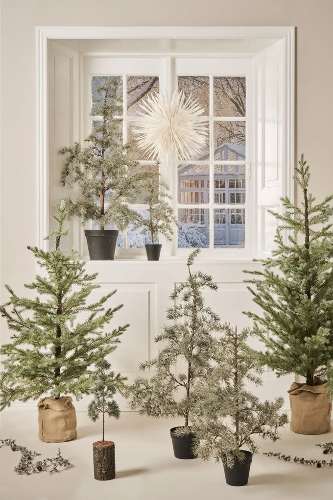 Ib Laursen Umělý stromek Cedar Tree 60 cm, zelená barva, plast