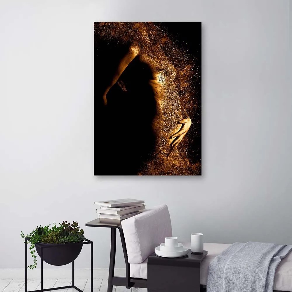 Gario Obraz na plátně Ženský akt ve zlatém prachu Rozměry: 40 x 60 cm