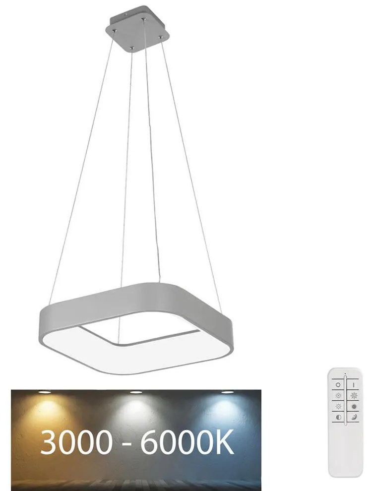 Rabalux Rabalux - LED Stmívatelný lustr na lanku LED/28W/230V hranatý 3000-6000K + DO RL3927