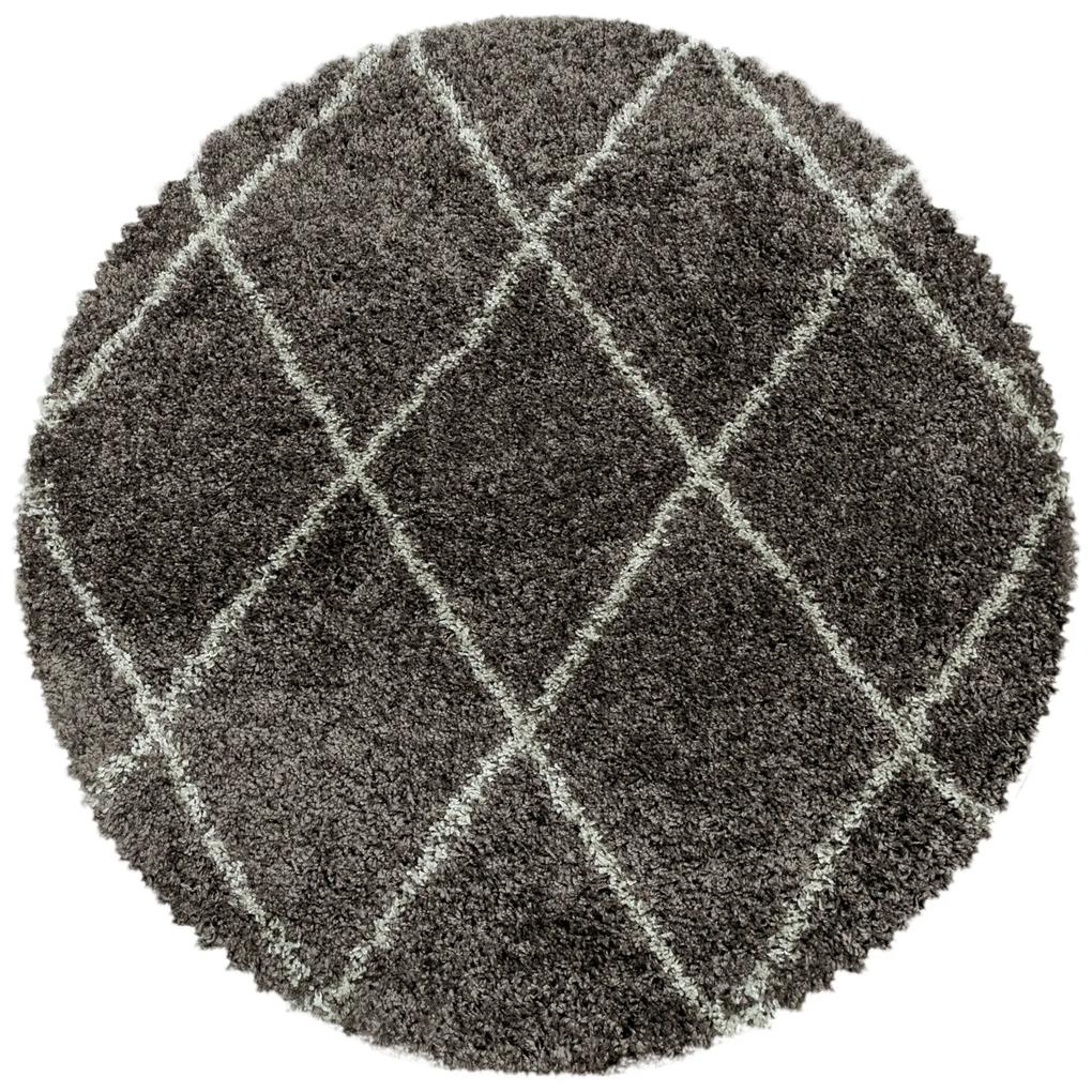 Ayyildiz Kusový koberec ALVOR 3401, kulatý, Taupe Rozměr koberce: 160 cm KRUH