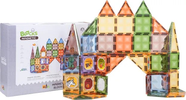 Magnetická stavebnice BLOCK MAGNETIC 3D, 85 dílků