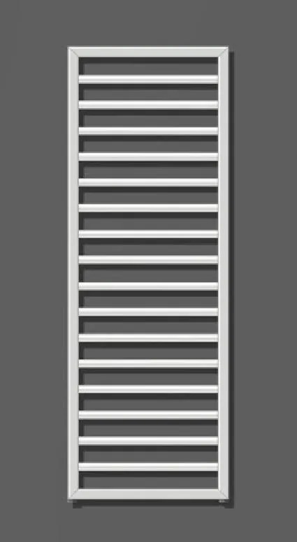 Zehnder Subway - Koupelnový radiátor 126x60 cm, rovný, středové připojení 5 cm, nerez ocel SUBI-130-060