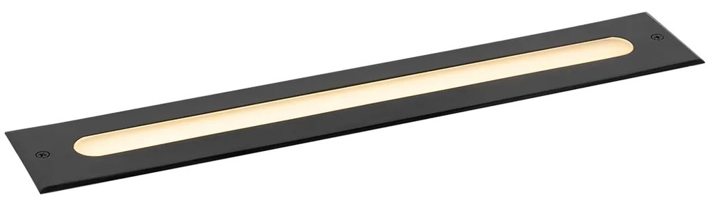 Moderní bodové světlo do země černé 50 cm vč. LED IP65 - Eline