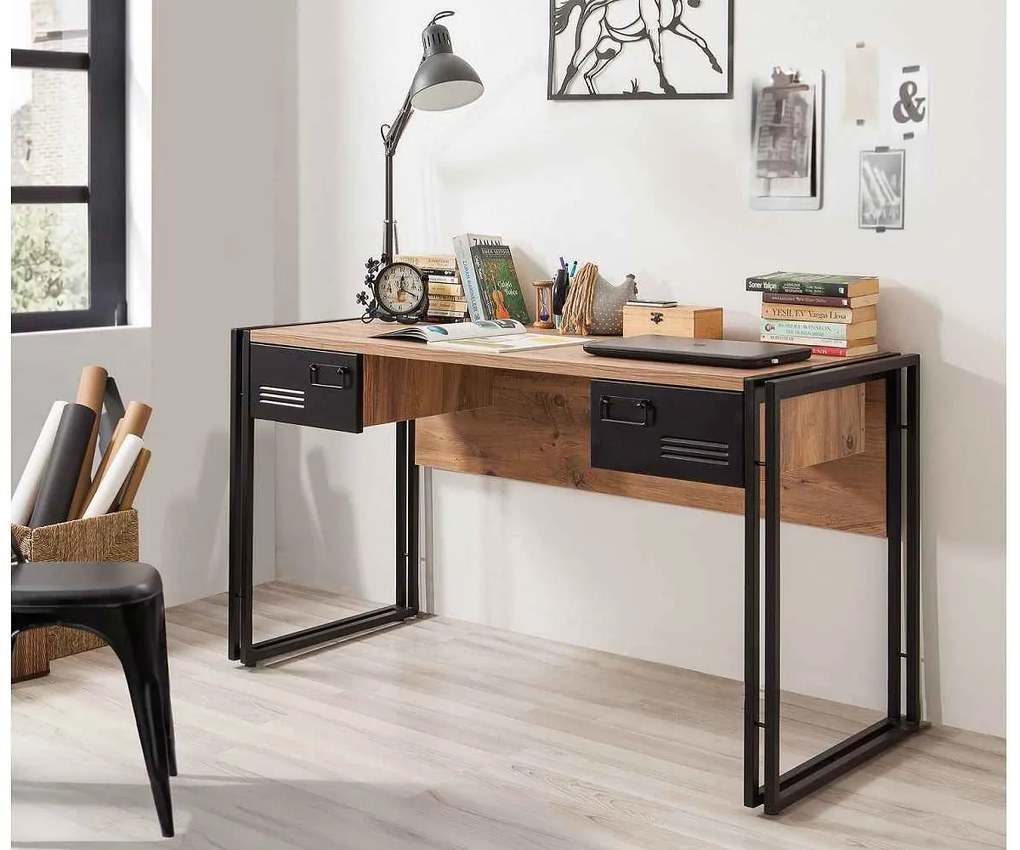 Designový psací stůl Ilaria 139 cm borovice