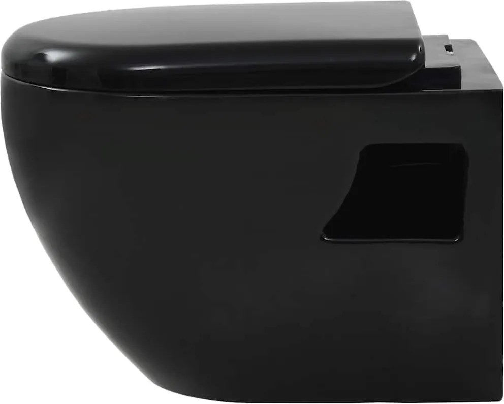 Závěsné WC keramické černé 143023