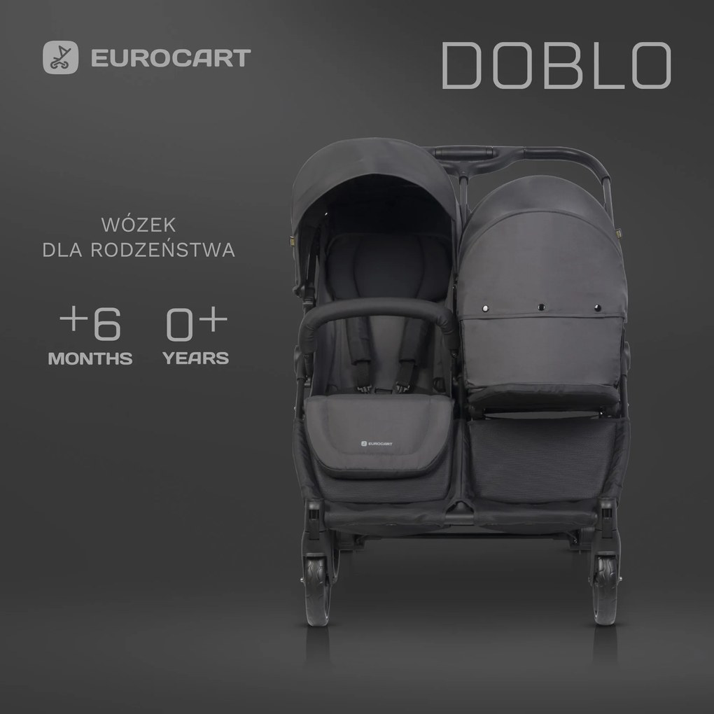 Hluboká měkká vanička pro dětský kočárek Euro-Cart Doblo Iron