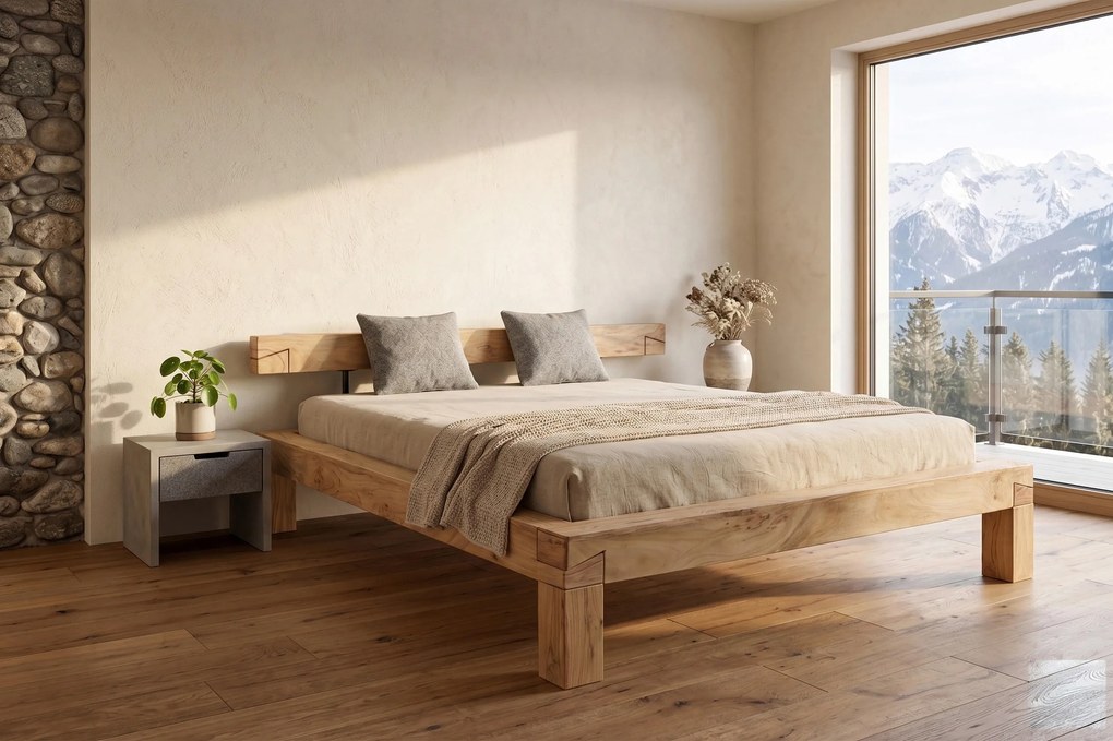 XXXLutz TRÁMOVÁ POSTEL, 180/200 cm, přírodní barvy MID.YOU - Online Only postele - 002178006801