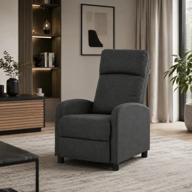 Polohovací křeslo šedé TV-W3397 GREY2