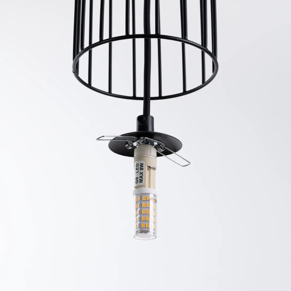 Sollux Lighting Závěsné svítidlo BRINA 1 Černá