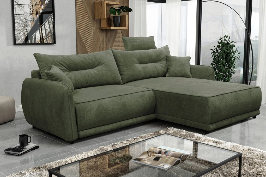 XXXLutz ROHOVÁ SEDAČKA, textil, zelená MID.YOU - Sedací soupravy - 001574006804