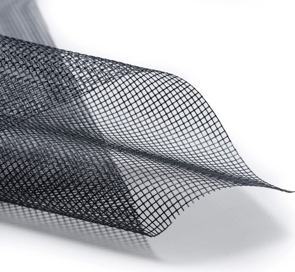 Dekodum Síťka na okno 140 cm x 160 cm, barva síťe: černá, pevná, sklolaminát, jemná síťka