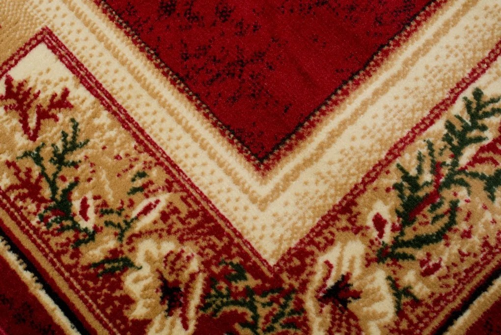 Chemex Moderní koberec Atlas - geometrické tvary 1 - červený Rozměr koberce: 70x130 cm
