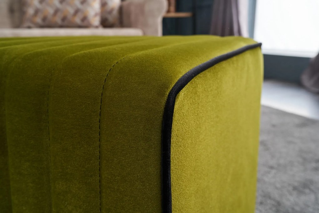 Atelier del Sofa Taburet Mona Puf - Green, Zelená