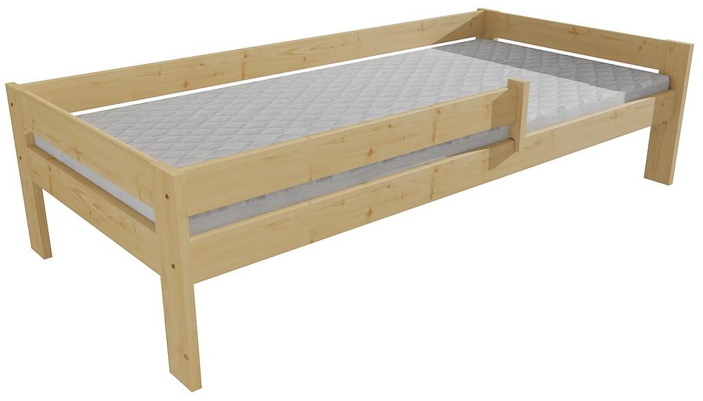 Vomaks Dětská postel DP 018 se zábranou Rozměr: 80 x 200 cm, Barva: barva bílá