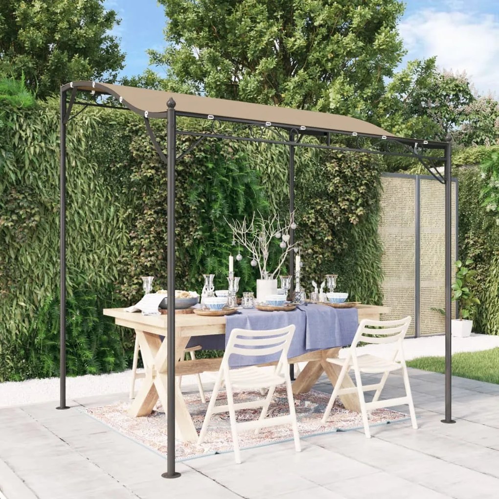 Stříška Taupe 2 X 2,3 M 180 G/M² Textil A Ocel