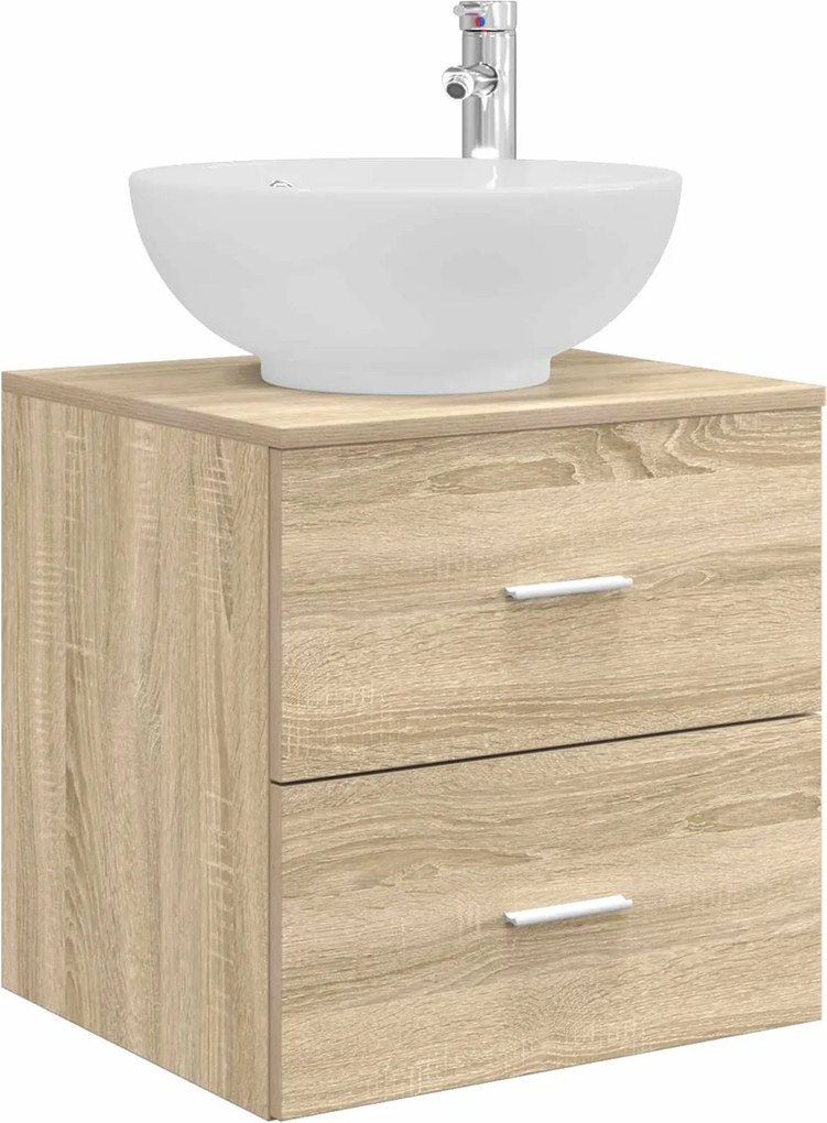 Sada koupelnového nábytku 3 ks Dub sonoma 49,5 x 44,5 x 65 cm 3405893