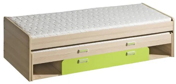 Lorento - rozkládací postel L16 - zelená