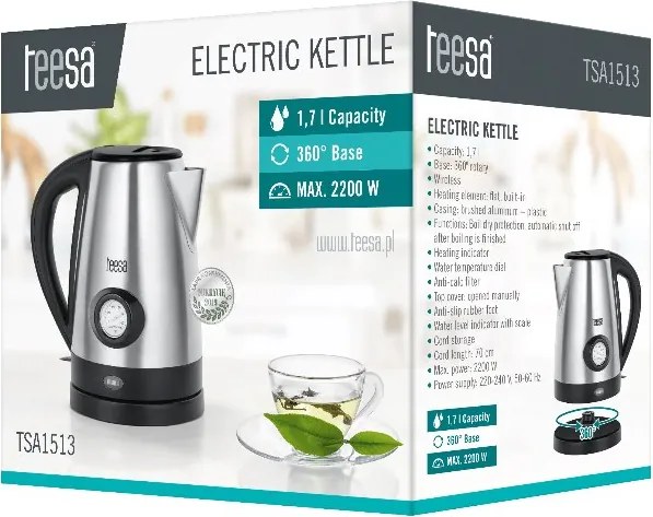 Konvice rychlovarná s ukazatelem teploty TEESA TSA1513