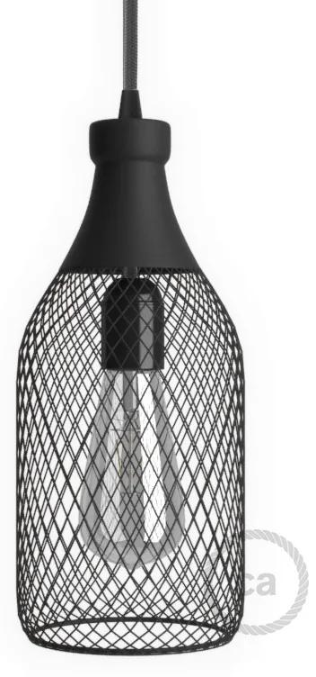 creative cables Kovový stínidlový rám ve tvaru lahve Jéroboam Barva komponentu: Bílá