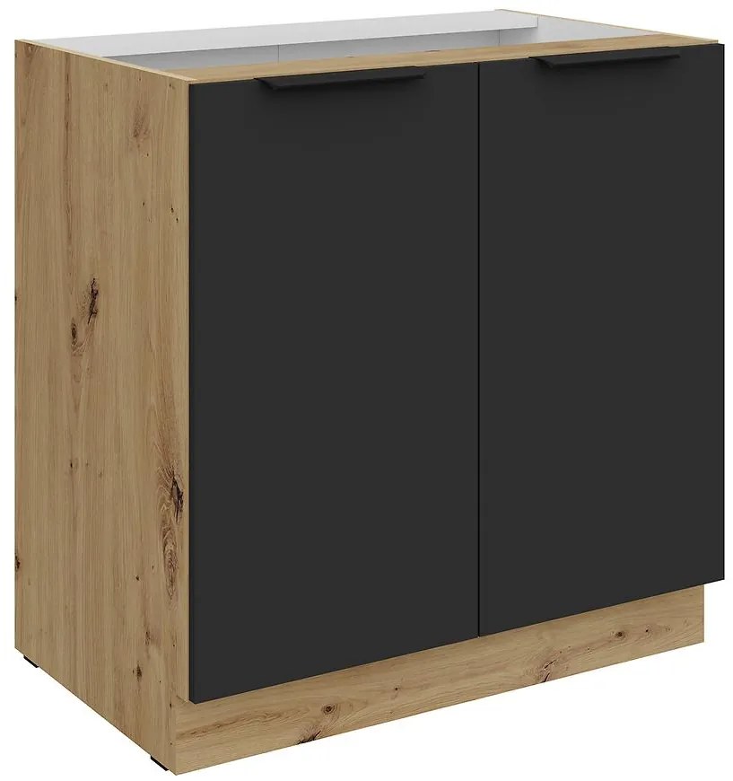 Kuchyňská skříňka Aria BL/AR Anti Fingerprint 80d 2f Bb