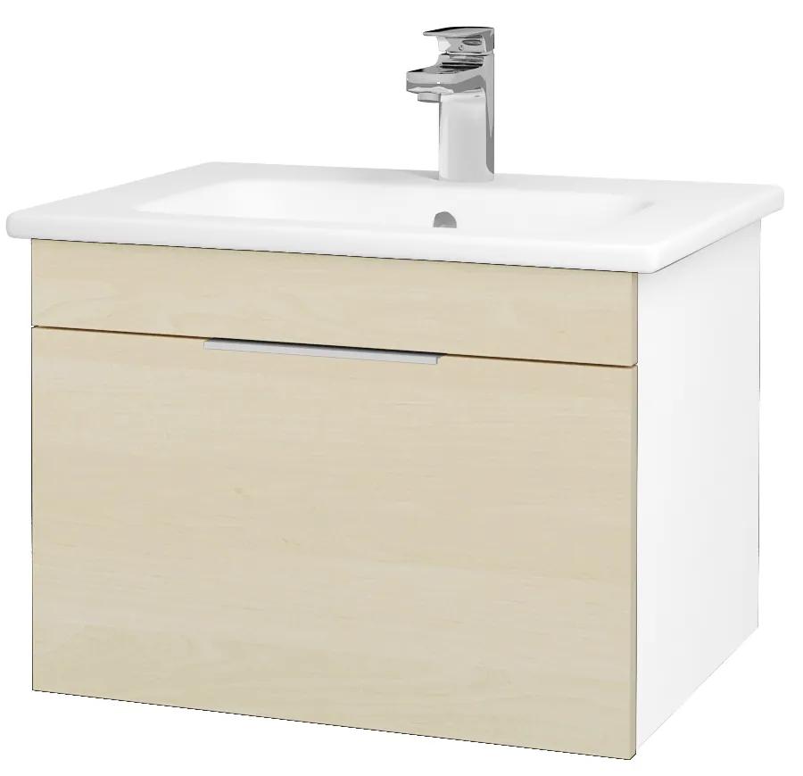 Dřevojas Koupelnová skříň ASTON SZZ 60 Varianta: N01 Bílá lesk / Úchytka T04 / D20 Galaxy