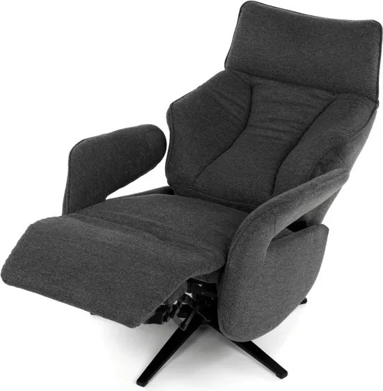 Polohovací křeslo šedé, elektrické TV-B3973 GREY2