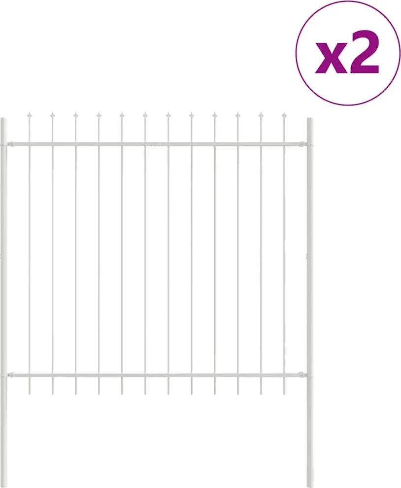 Zahradní plot WOERDEN 2 ks 3,4 x 1,5 m Práškově lakovaná ocel 3334042