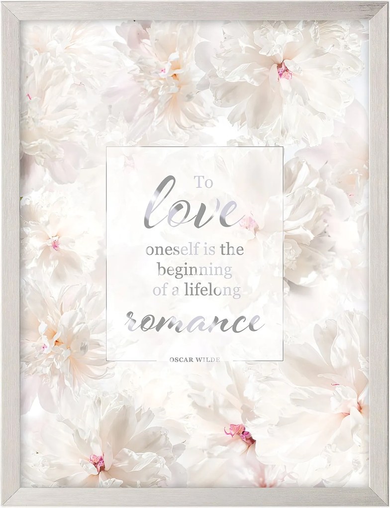Obraz Peony I 30x40cm silver