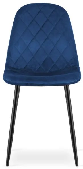Sametová židle New York modrá